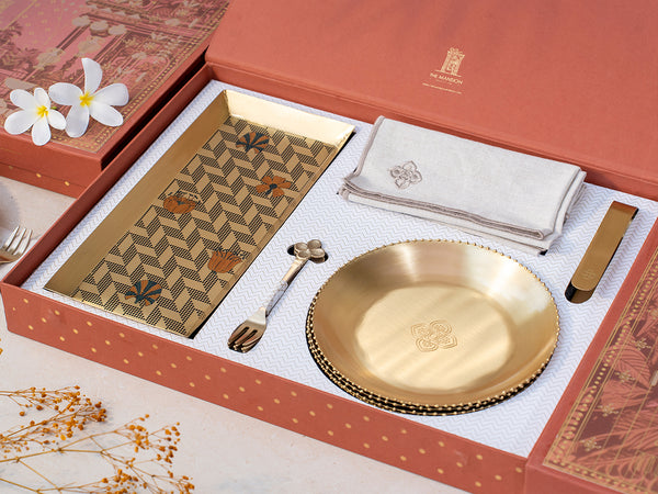 Etching Brass Plates _ Elegant Serving Tong _ Luxurious Napkin ...